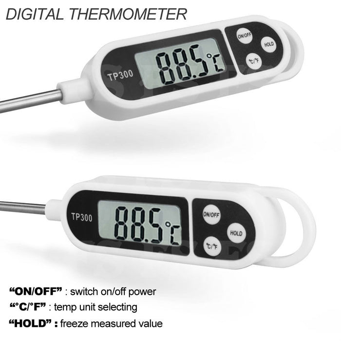 DIGITAL COOKING KITCHEN THERMOMETER FOOD MEAT STAB PROBE TEMPERATURE ...